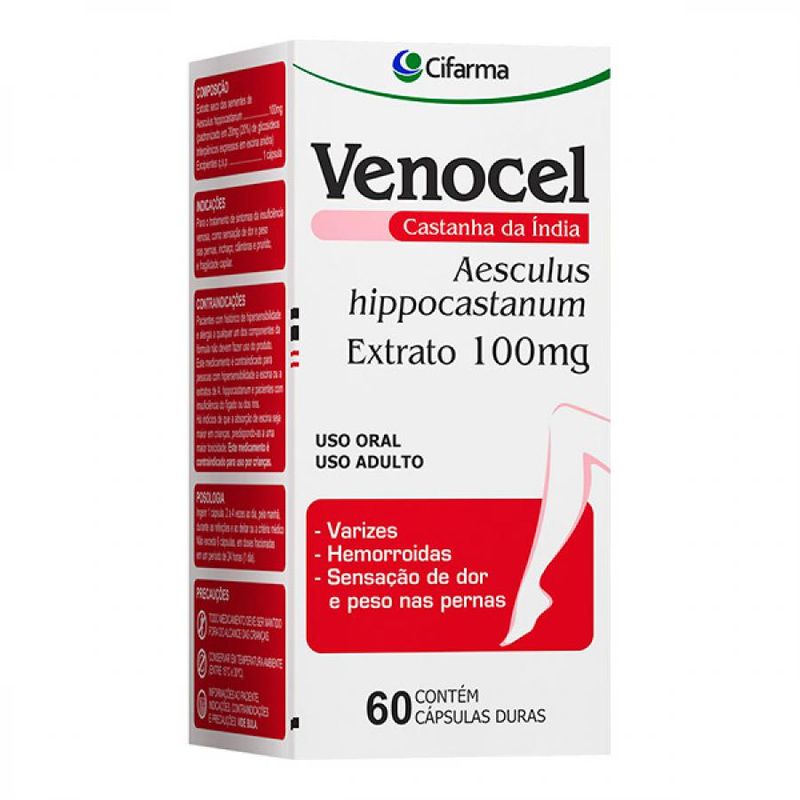 Venocel 100mg Com 60 Cápsulas - drogariacatarinense