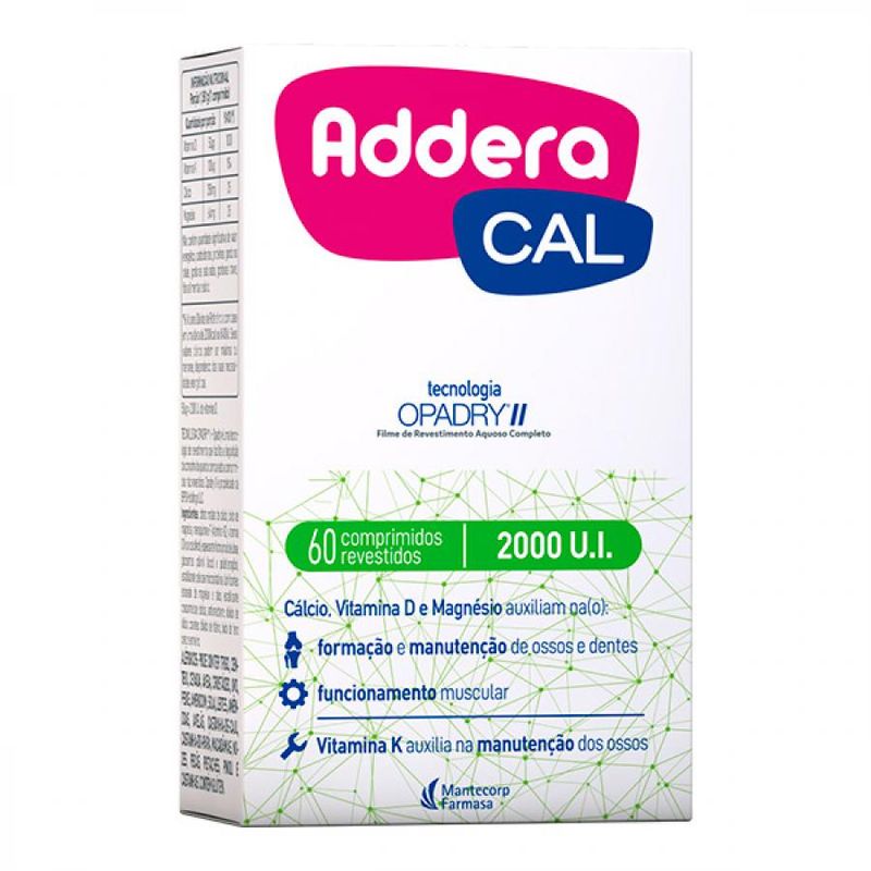 Addera-Cal-2000ui-Com-60-Comprimidos - drogariacatarinense