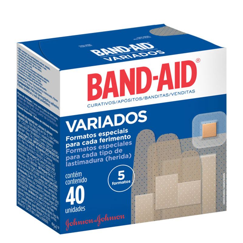 Band-aid-Formatos-Variados-Com-40-Unidades - drogariacatarinense