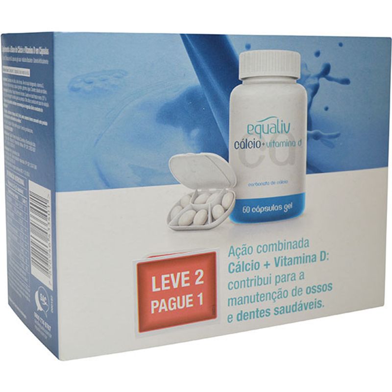 Equaliv-Cálcio-+-Vitamina-D-Leve-120-Cápsulas-Pague-60-Cápsulas ...