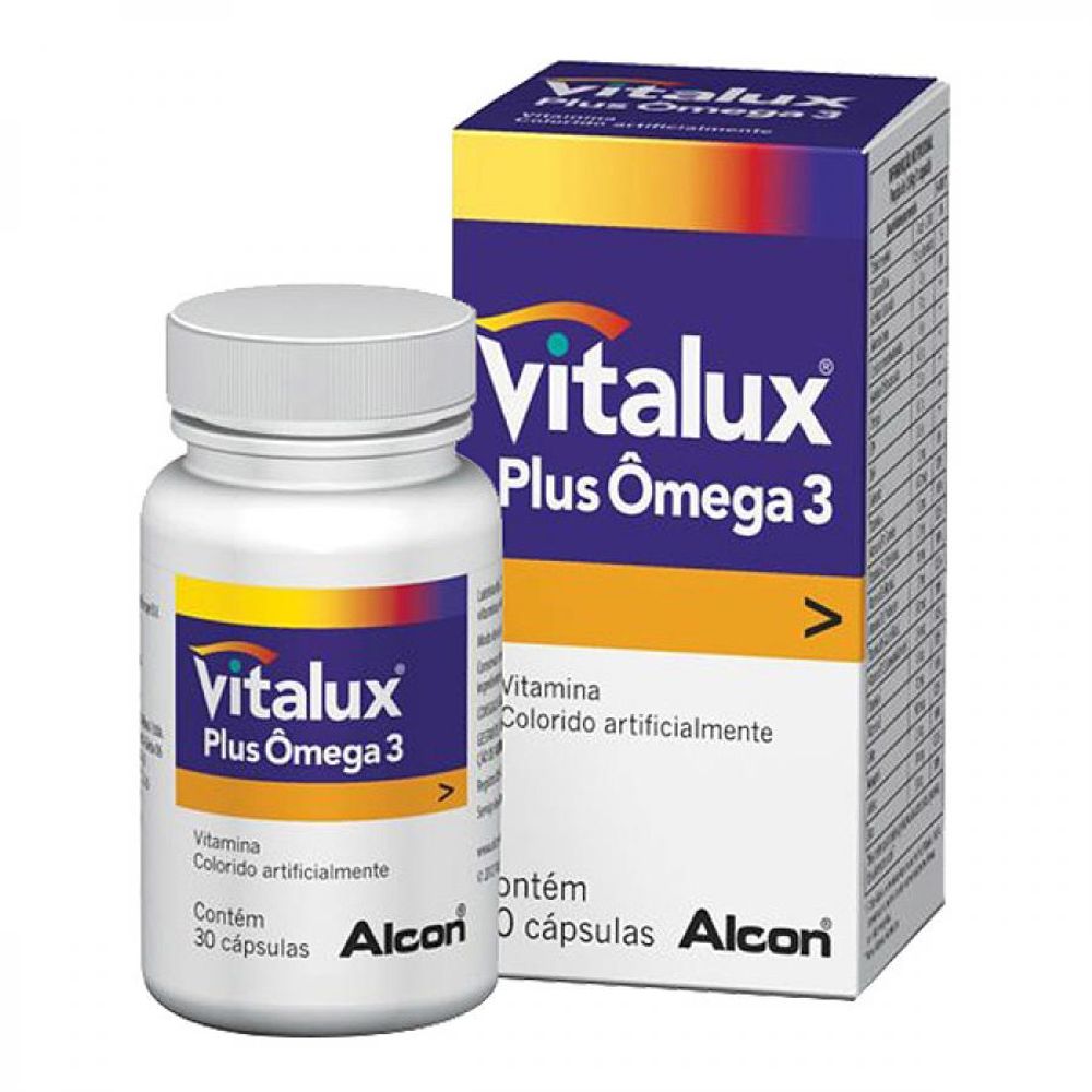 Vitalux Plus Ômega 3 Com 30 Cápsulas - drogariacatarinense