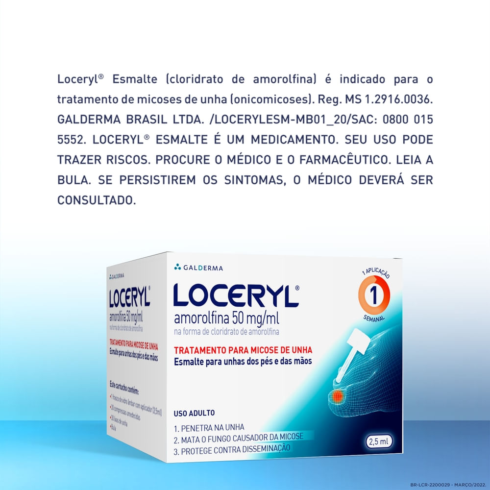 Loceryl Esmalte 2,5ml Antimicotico - drogariacatarinense