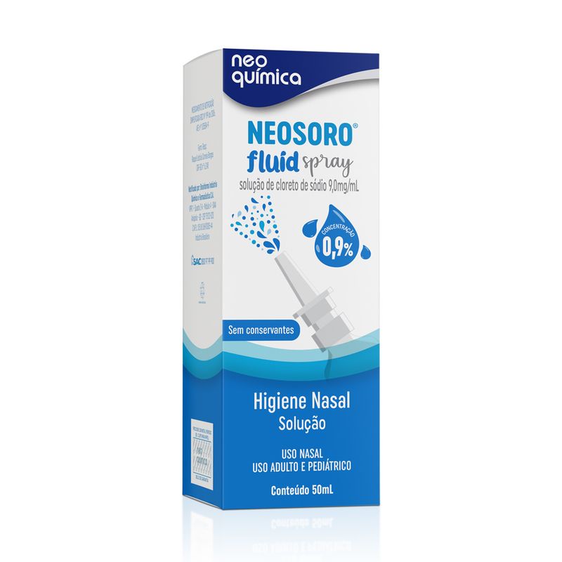Neosoro Fluid Spray 50ml Solucao Nasal 0,9% - drogariacatarinense