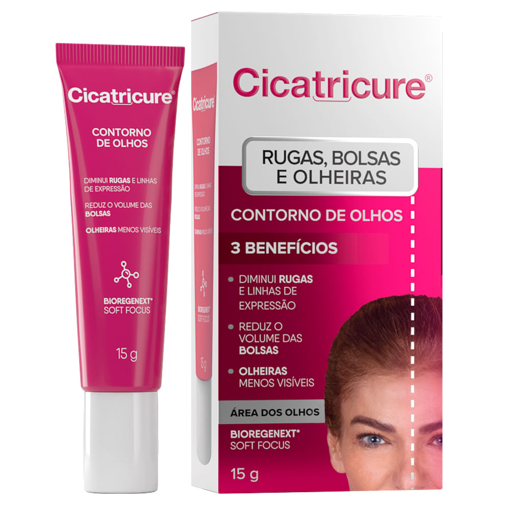 Creme Facial Contorno Dos Olhos Rugas Bolsas E Olheiras Cicatricure 15g ...