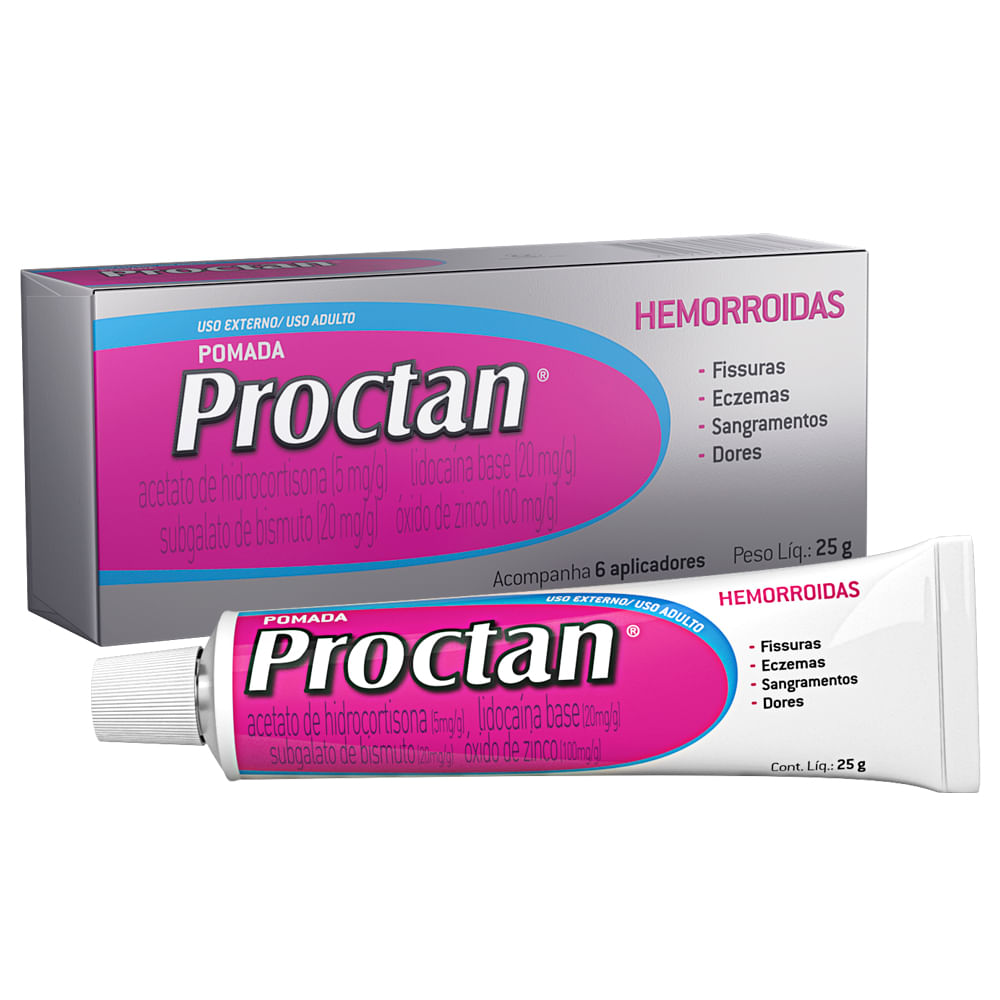 Pomada Para Hemorroida Proctan 25g Com 6 Aplicadores - drogariacatarinense