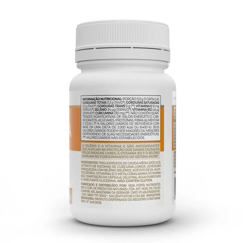 Curcuma Plus Com 30 Capsulas 500mg - drogariacatarinense