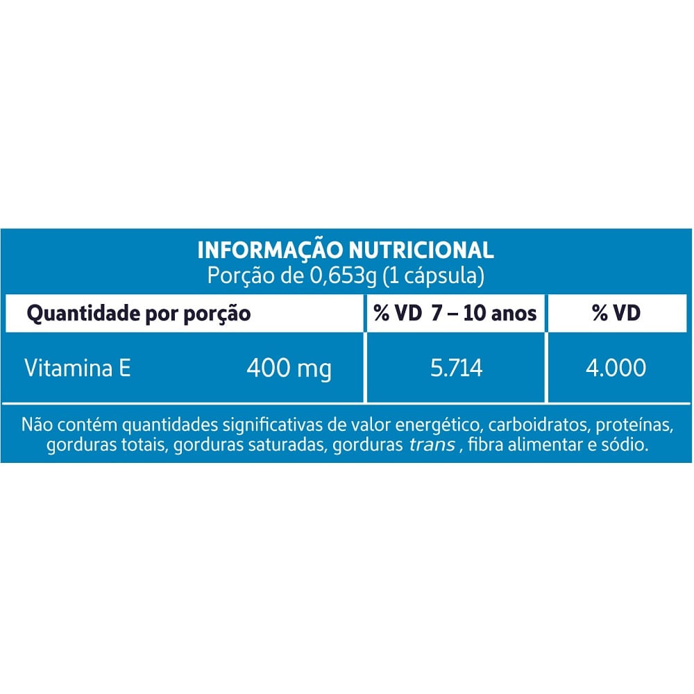 Vitamina E Biolab Com 30 Capsulas 400mg - drogariacatarinense