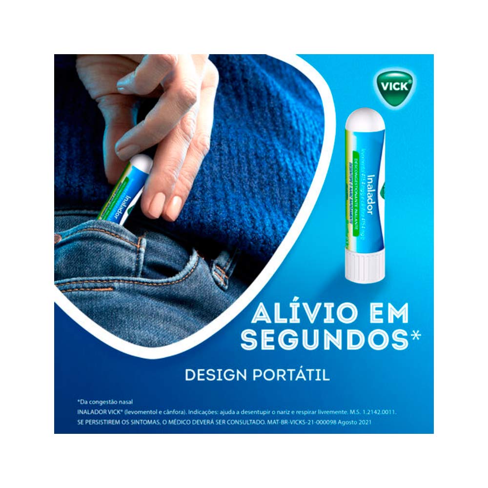 Vick Inalador Gripe 0,5g Congestao Nasal - drogariacatarinense