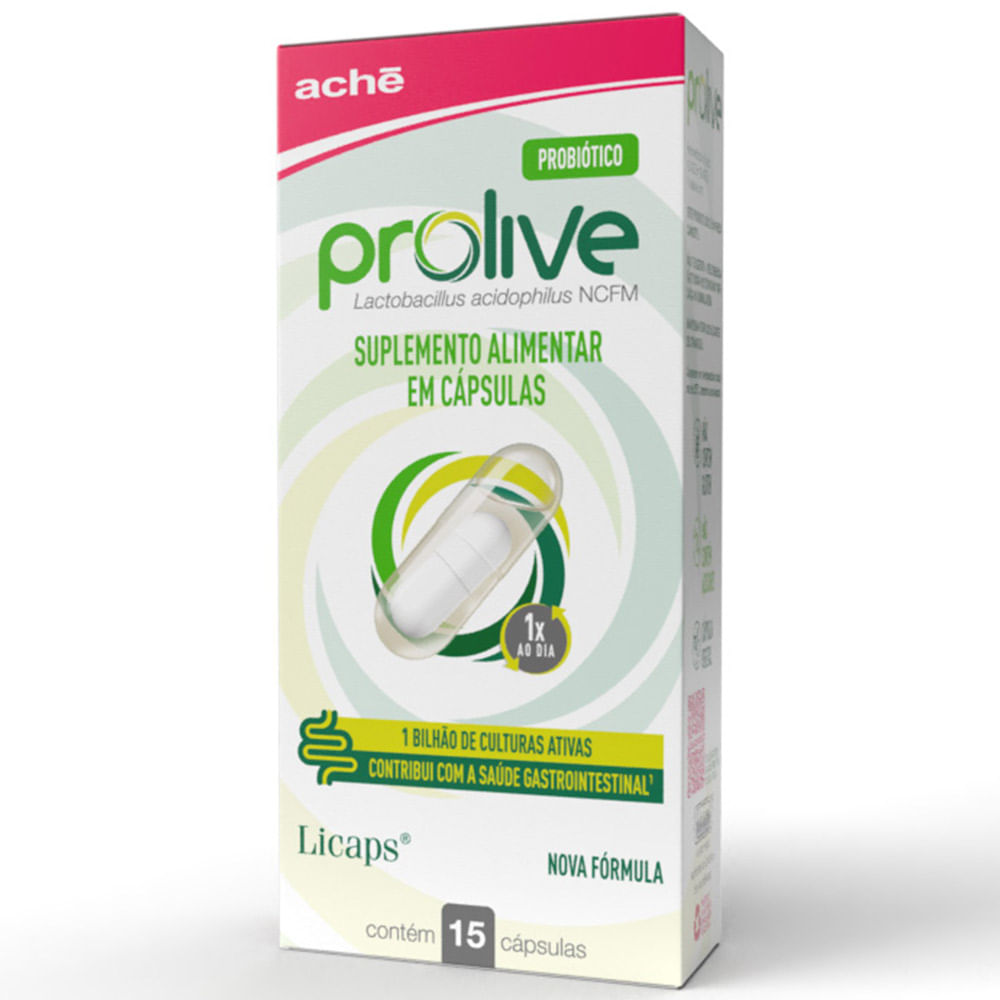 Prolive 55mg Com 15 Capsulas - drogariacatarinense