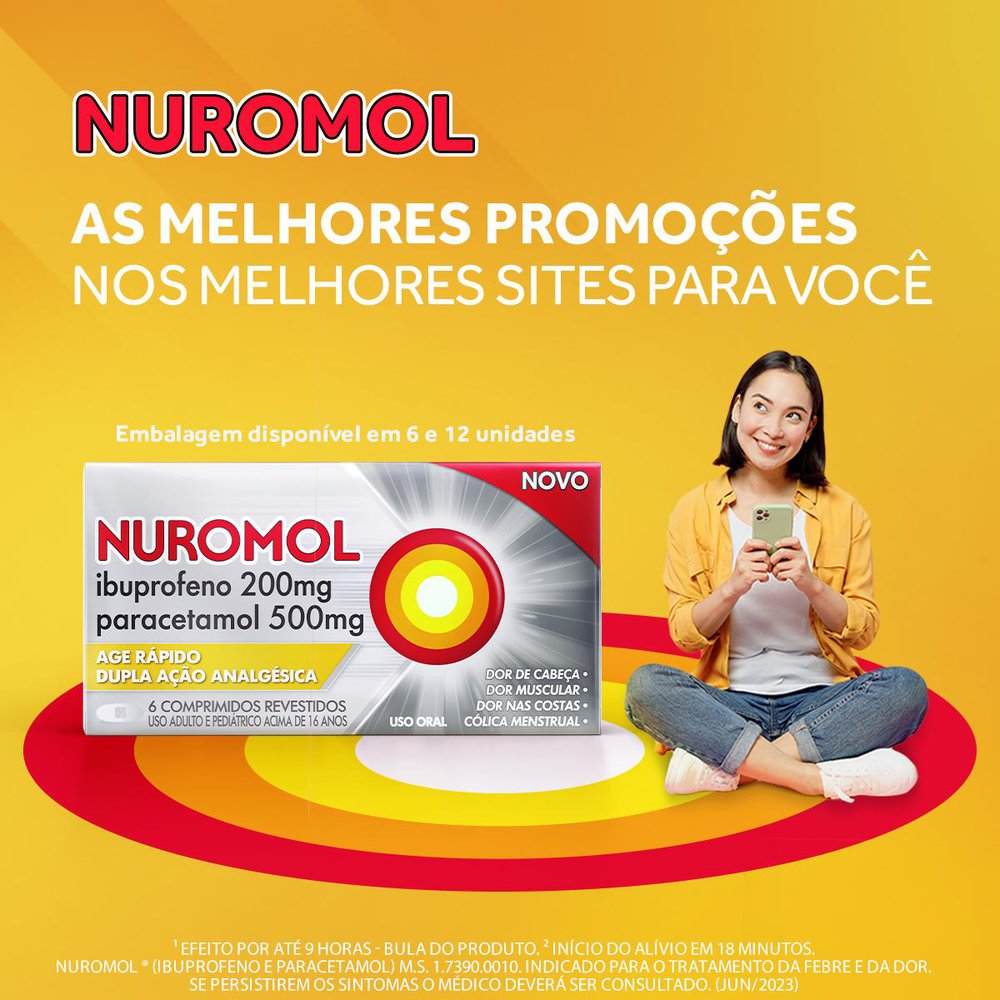 Nuromol Analgesico 12 Comprimidos - drogariacatarinense