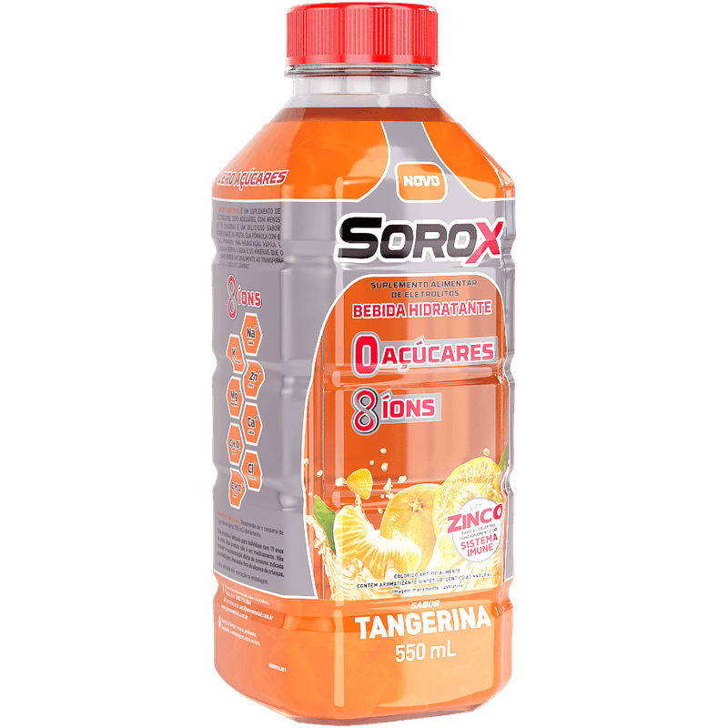 Bebida Hidratante Tangerina Zero Acucares Sorox 550ml - drogariacatarinense