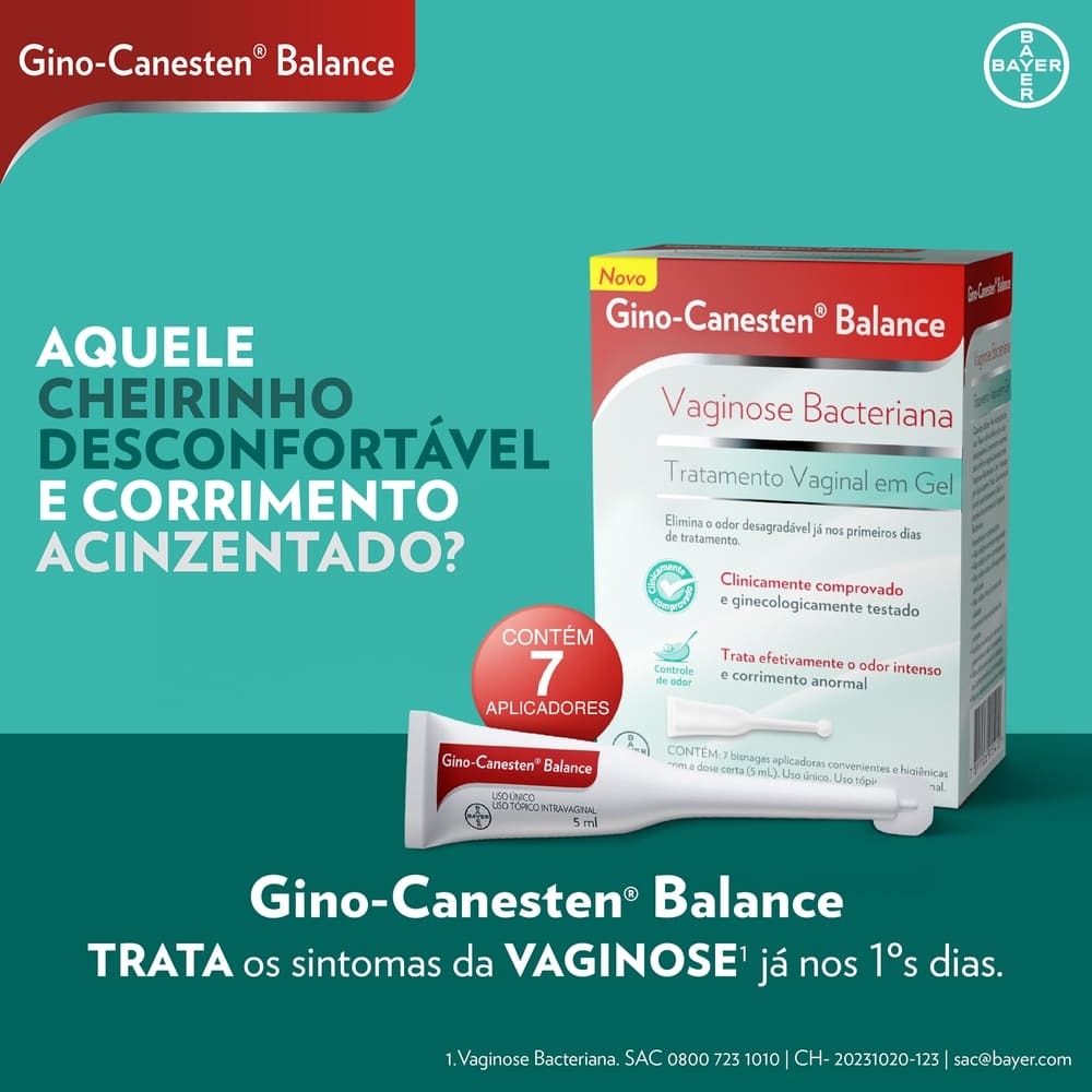 Tratamento De Vaginose Bacteriana Gino-canesten Balance ...