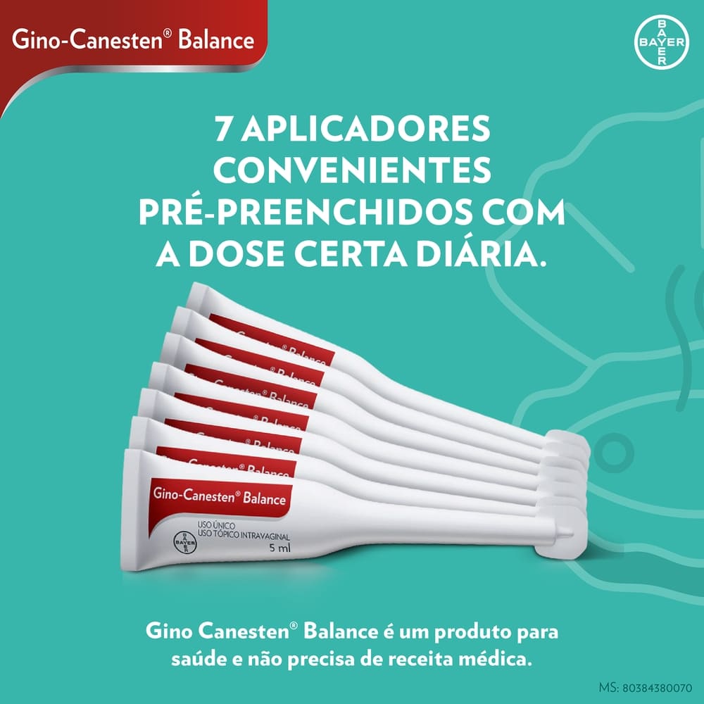 Tratamento De Vaginose Bacteriana Gino-canesten Balance ...