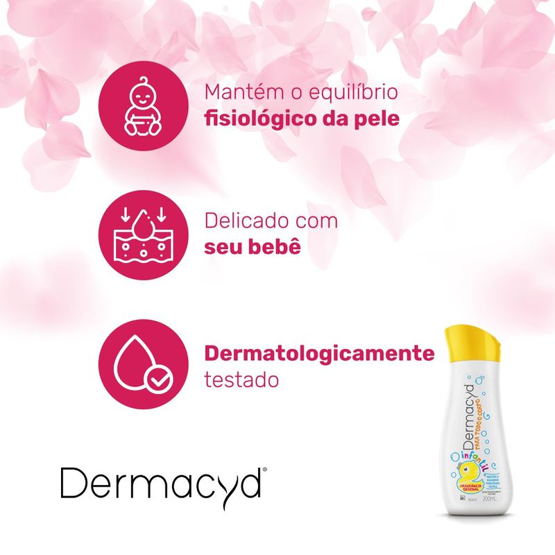 Kit Dermacyd Infantil Sabonete Liquido 200ml + Frasco 100ml ...