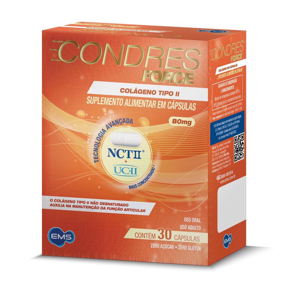 Colageno Uc-ii + Nct-ii Condres Force 30 Capsulas - drogariacatarinense