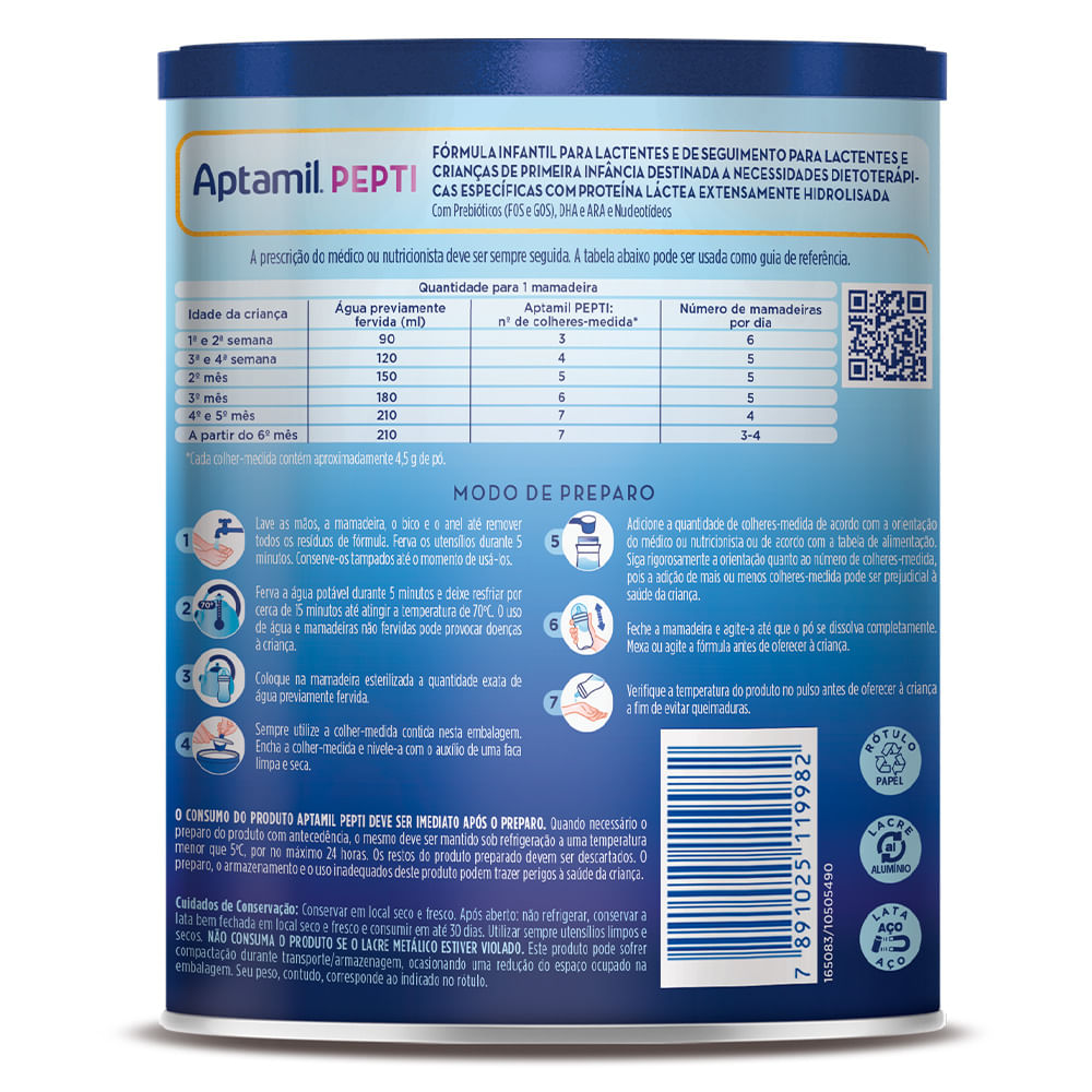 Formula Infantil Aptamil Pepti Danone 800g - drogariacatarinense