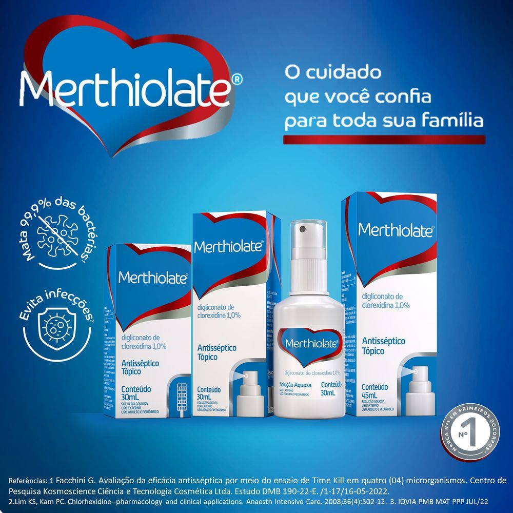 Merthiolate Spray 30ml - drogariacatarinense