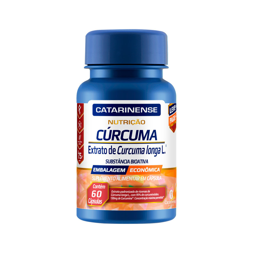 Curcuma Catarinense Com 60 Capsulas Leve+ Pague- Especial ...