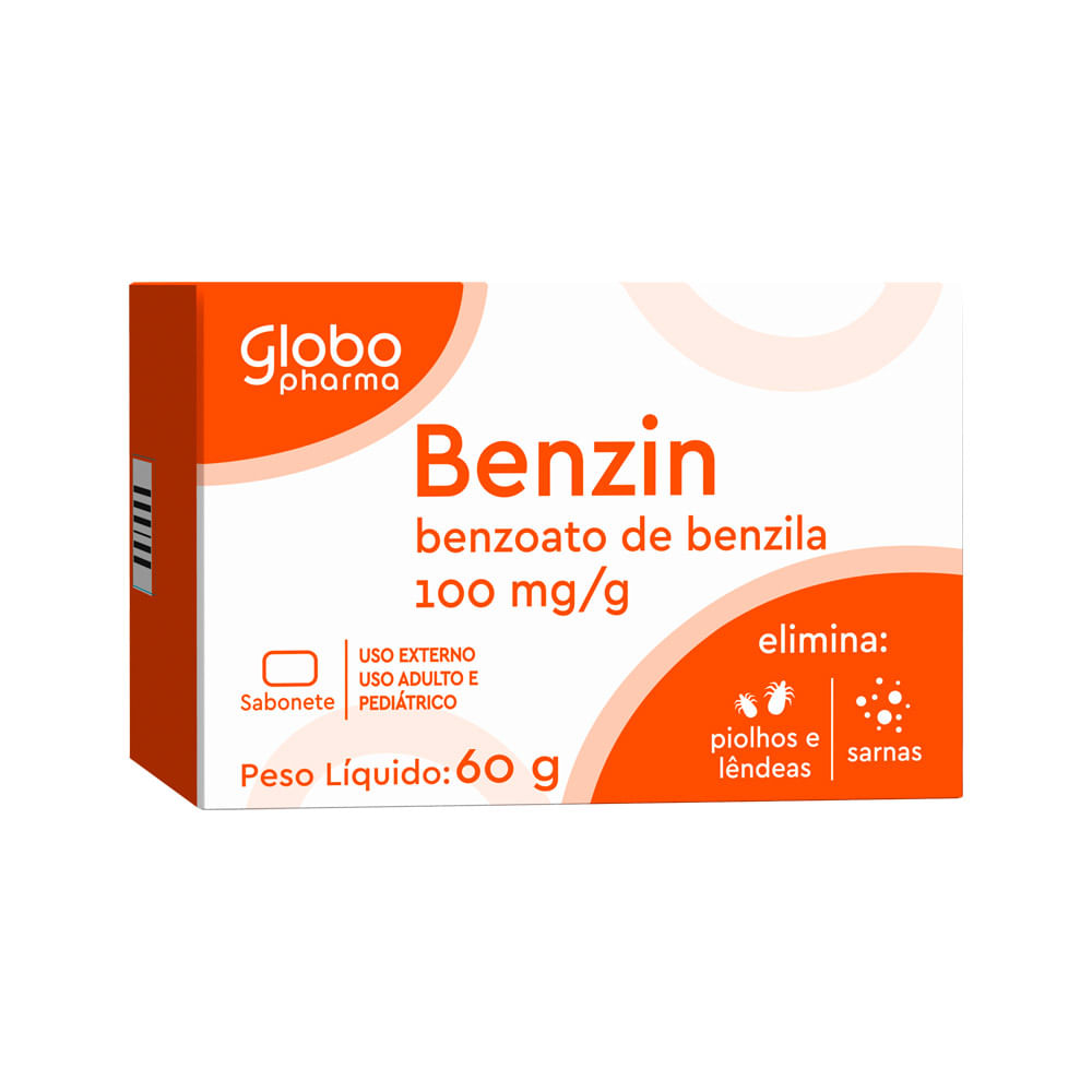 Benzin Benzoato De Benzila 100mg/g 60gr Sabonete Globo Pharma ...