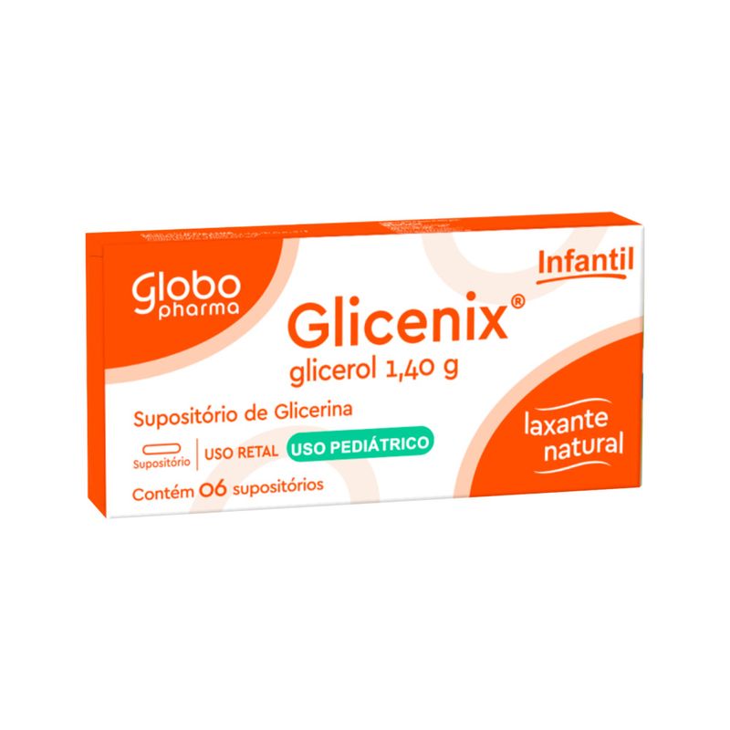 Glicenix Supositorio De Glicerina 1,40gr Com 6 Infantil Globo Pharma ...