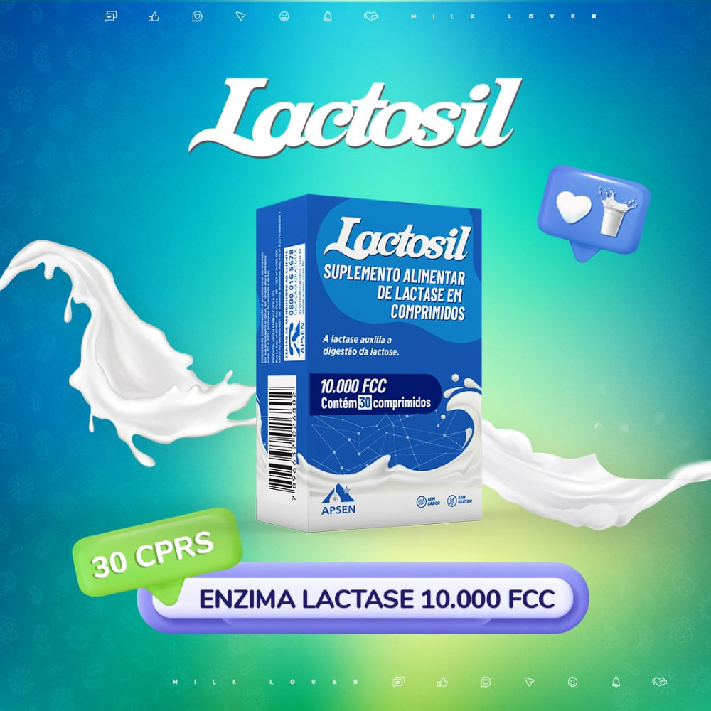 Lactosil 10.000 Fcc Com 30 Comprimidos - drogariacatarinense