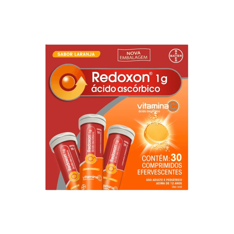 Redoxon 1g Com 30 Comprimidos Efervescentes - drogariacatarinense