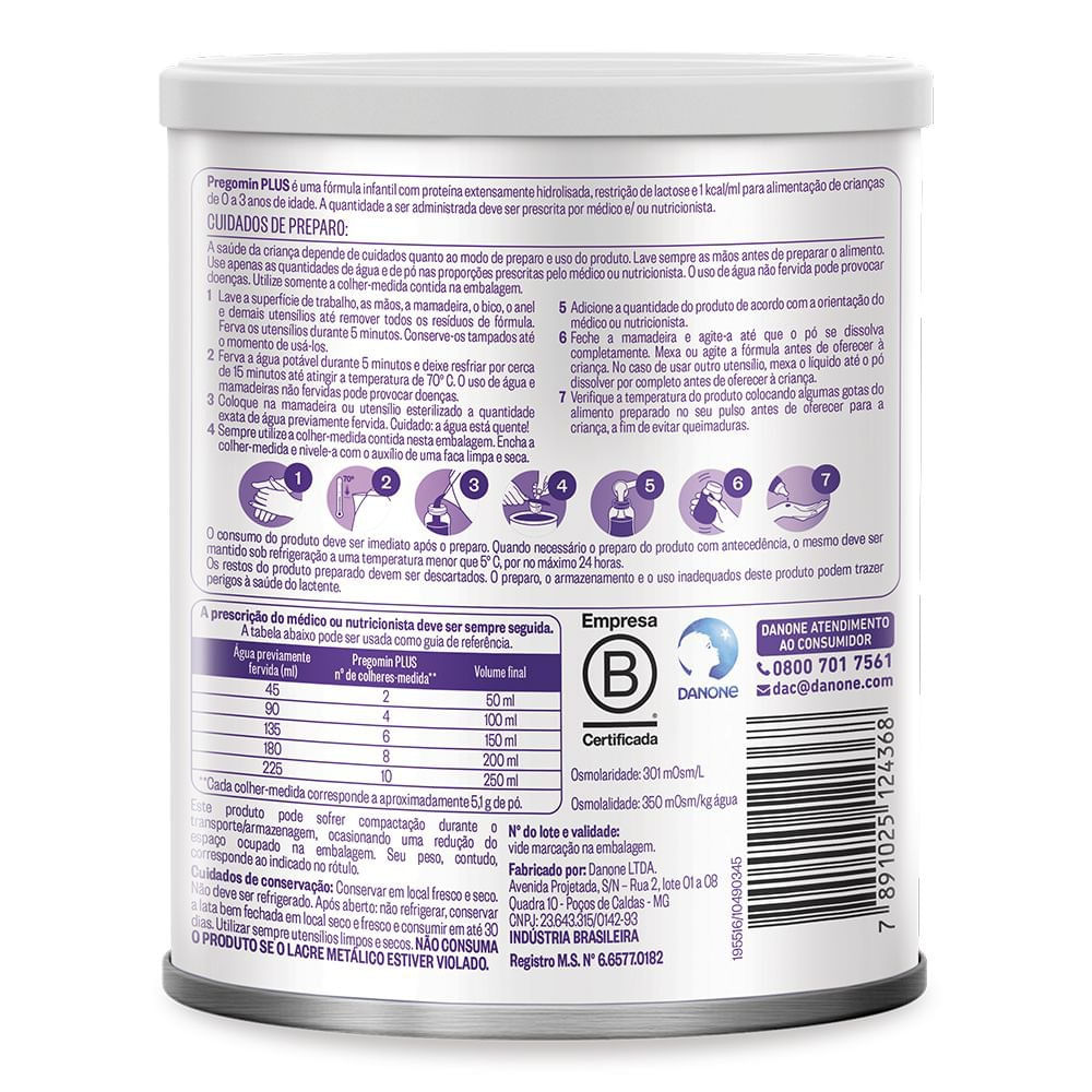 Formula Infantil Pregomin Plus Danone 400gr - drogariacatarinense