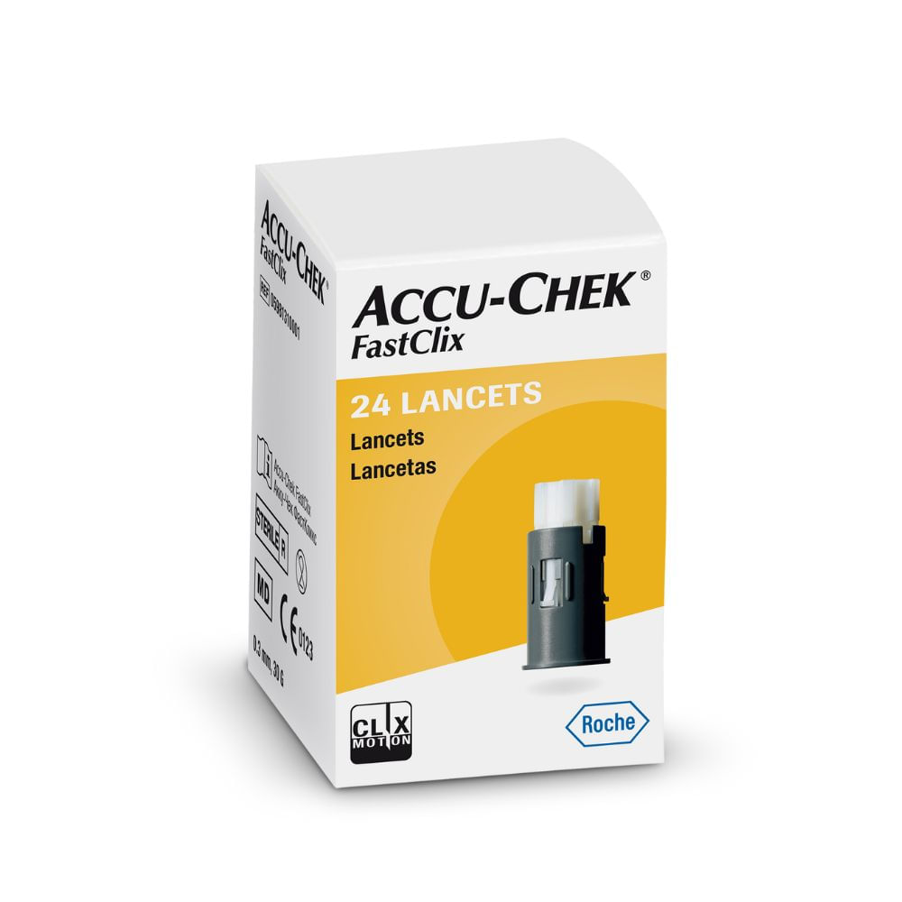 Lanceta Accu-chek Fastclix 24 Unidades - drogariacatarinense