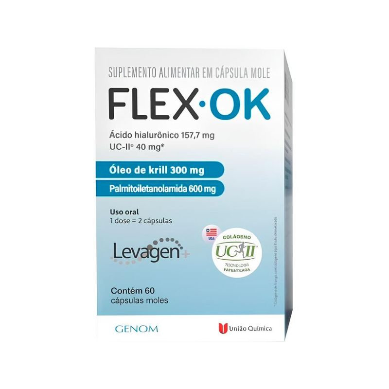 Flex Ok Com 60 Capsulas Moles - drogariacatarinense