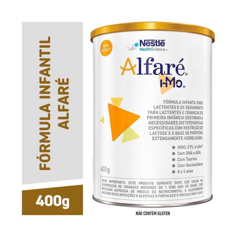 Formula Infantil Alfare Hmo Sem Lactose 400g - drogariacatarinense