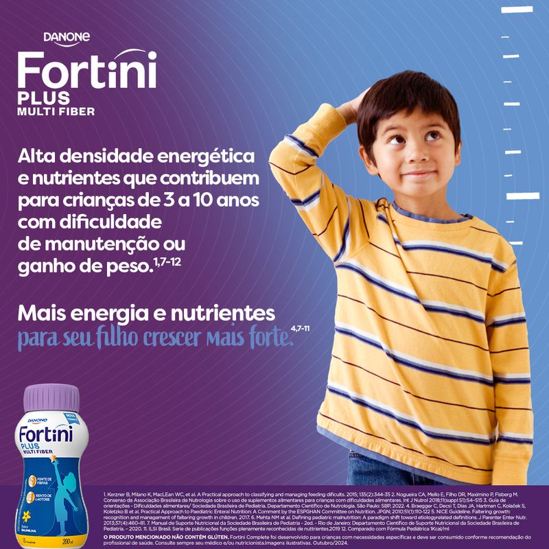 Suplemento Infantil Fortini Plus Multi Fiber Baunilha 200ml ...