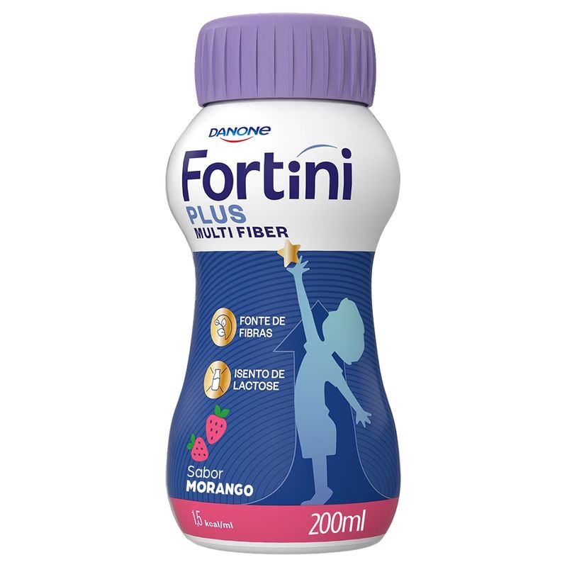 Suplemento Infantil Fortini Plus Multi Fiber Morango 200ml ...
