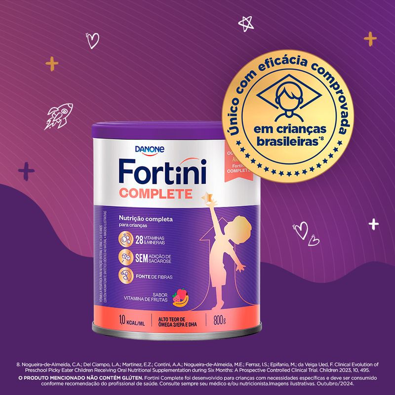 Suplemento Infantil Fortini Complete Vitamina De Frutas 800g ...