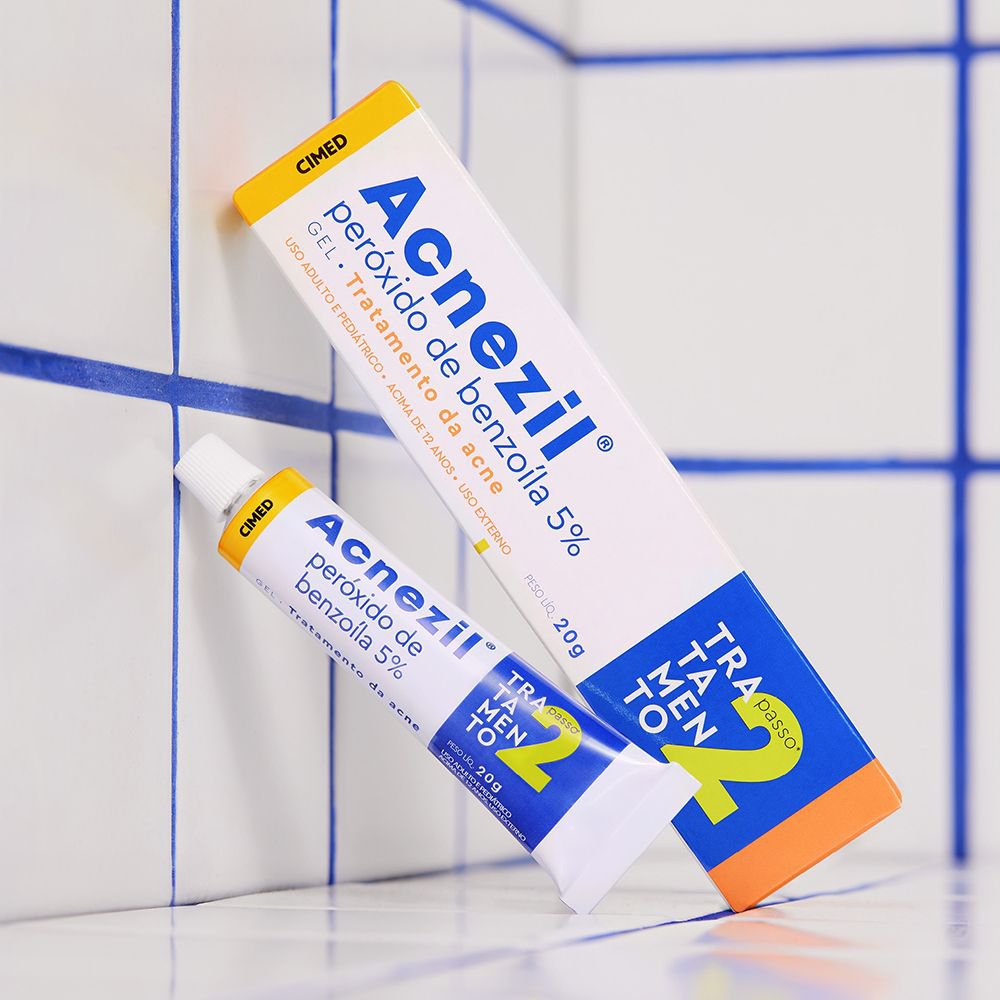 Acnezil Gel Tratamento Antiacne Com Peroxido Benzoila 20g ...