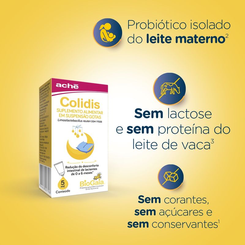 Suplemento Probiotico Colidis 5ml - drogariacatarinense
