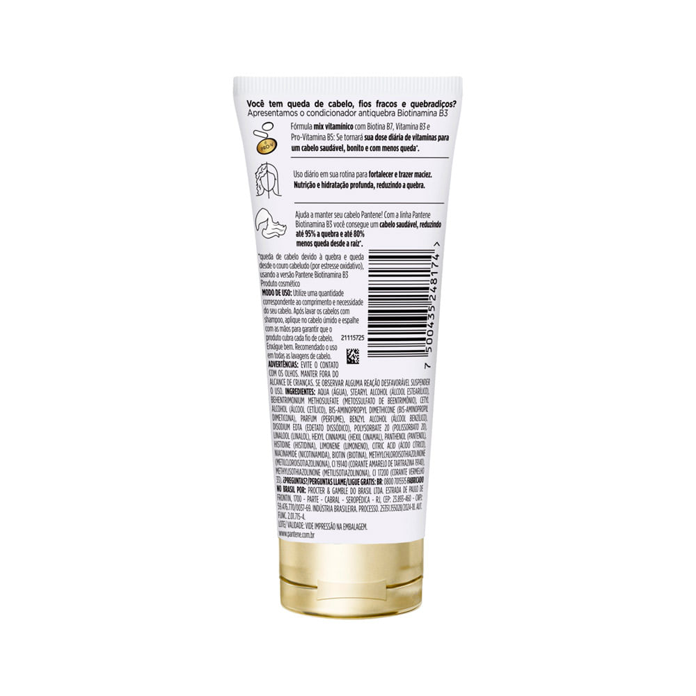 Condicionador Pantene Pro-v Biotinamina B3 150ml - drogariacatarinense