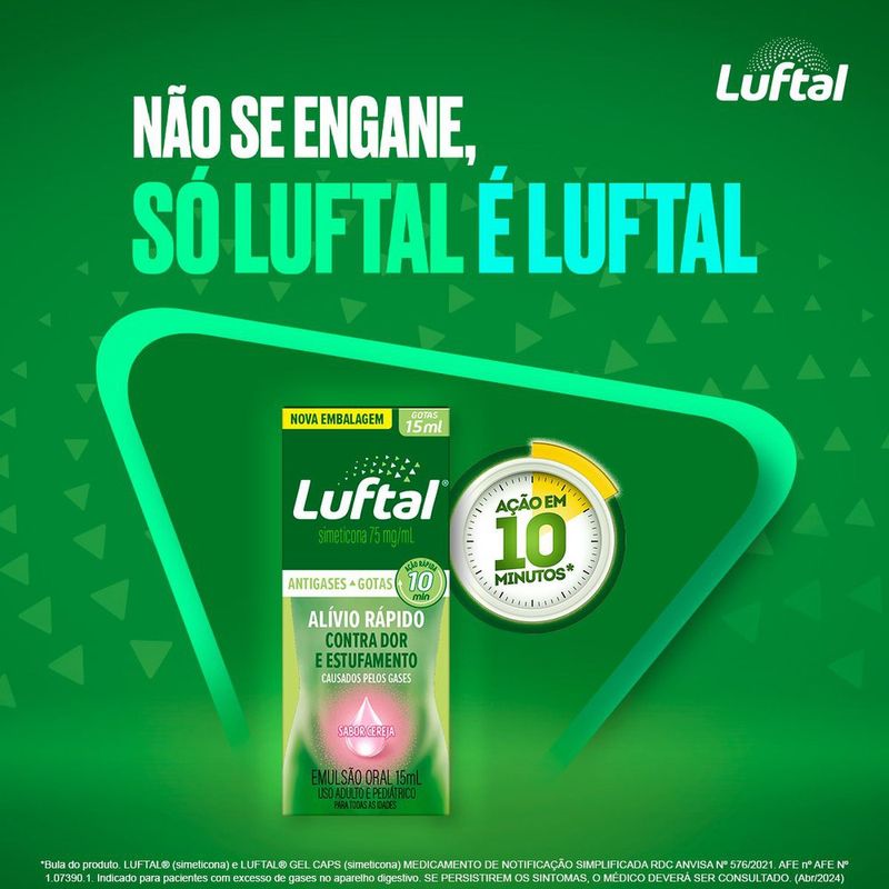 Antigases Luftal Gotas Simeticona 75mg/ml - 15ml - drogariacatarinense
